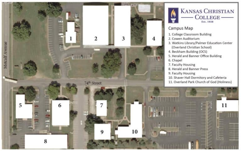 Kansas Christian College Campus Map - Kansas Christian College